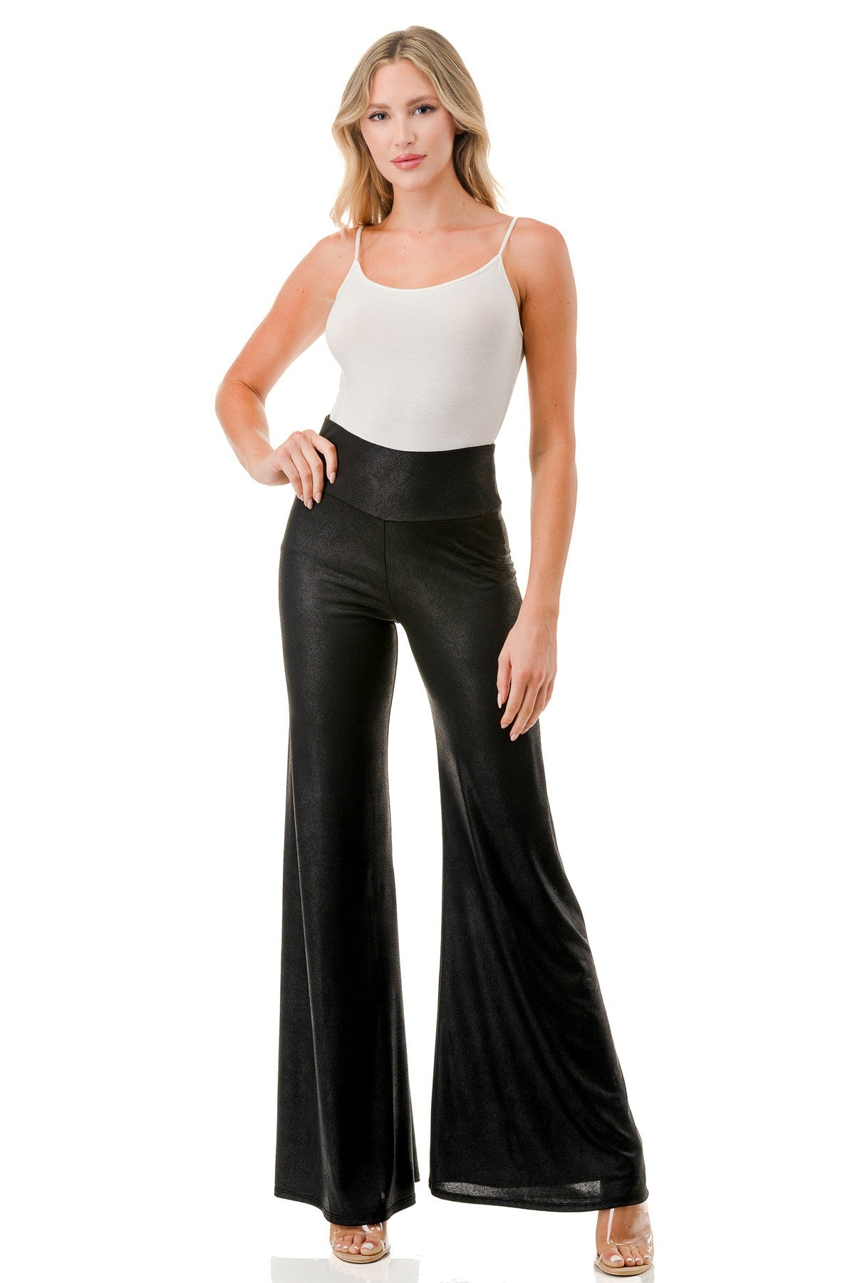 Pleather Palazzo Pant – jennarosesboutique